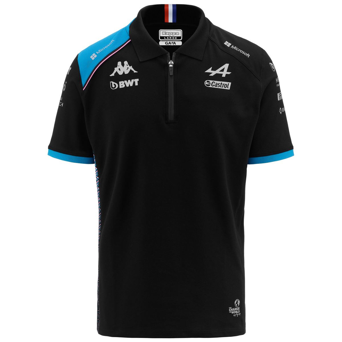 Kappa alpine f1 acrem polo officiel noir 2023