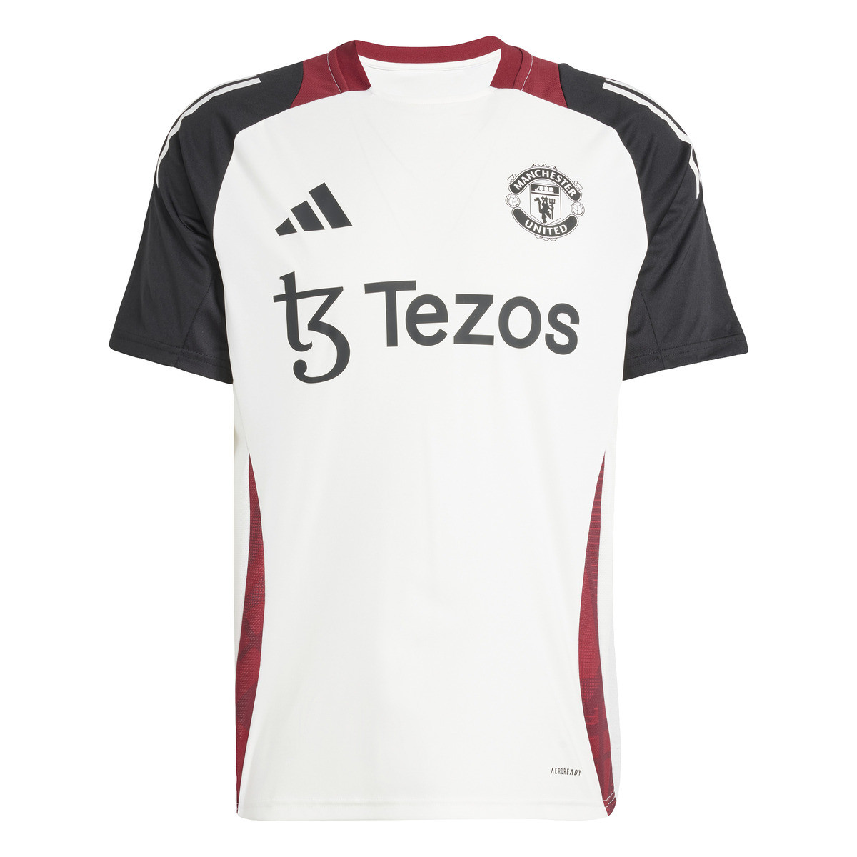 ADIDAS MANCHESTER UNITED MAILLOT ENTRAINEMENT BLANC 2025 JE3726